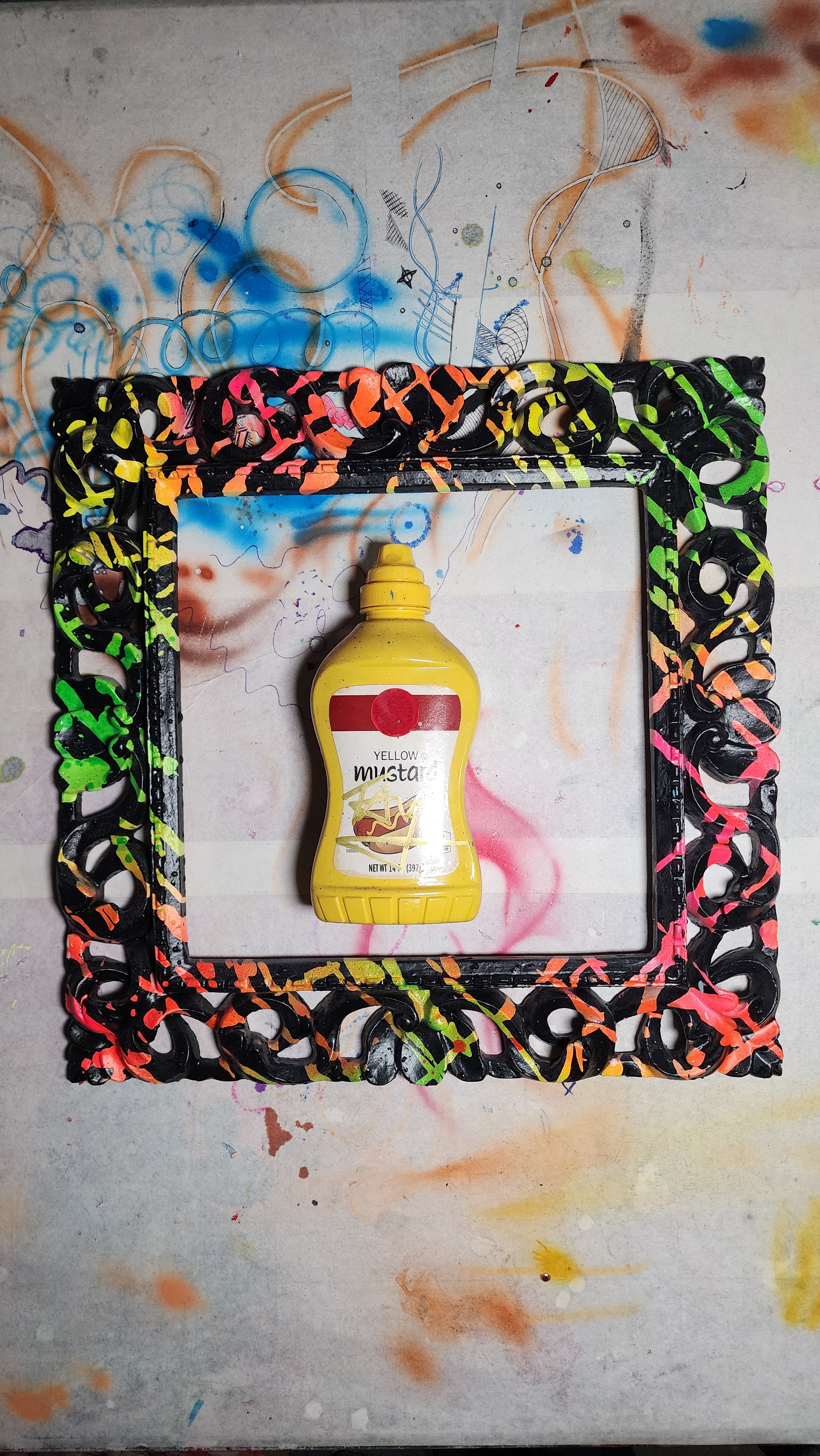 Custom Spray Paint and Dish Soap Picture Frame – Duncan Custom Airbrush