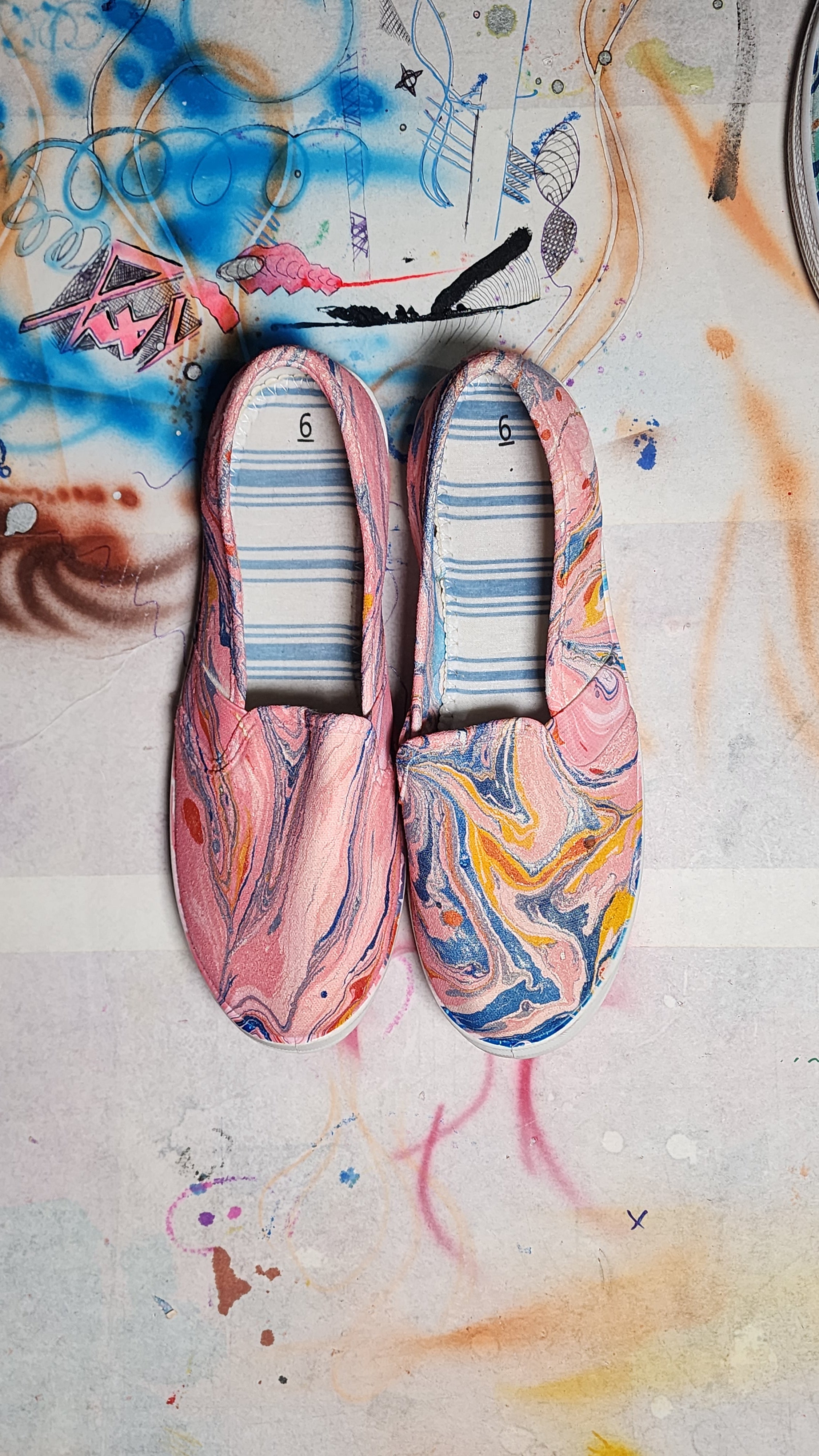 Hydro Dipped Women's Shoes Size 6 – Duncan Custom Airbrush